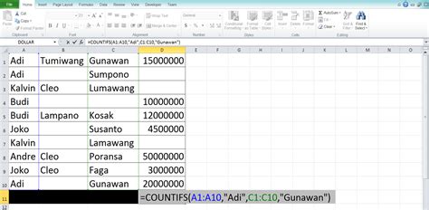 How To Use COUNTIFS Excel Formula Function Examples And Writing