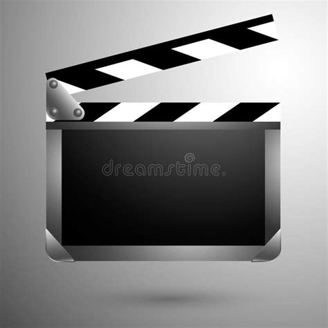 Movie Clapper Black Board Stock Vector Illustration Of Screen 44470255