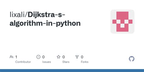 Github Lixalidijkstra S Algorithm In Python · Github