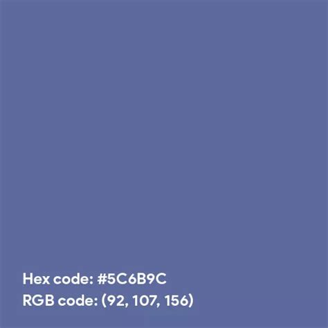 Light Navy Color Hex Code Is 5c6b9c