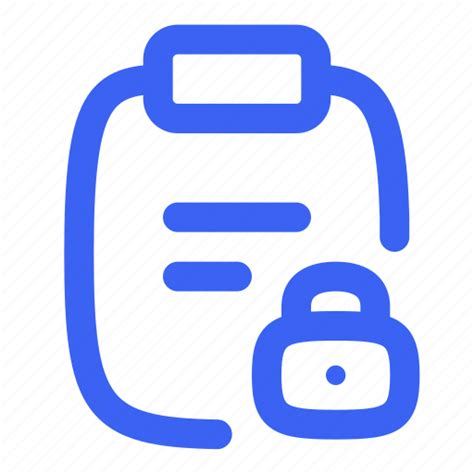 Document File Page Doc Lock Icon Download On Iconfinder