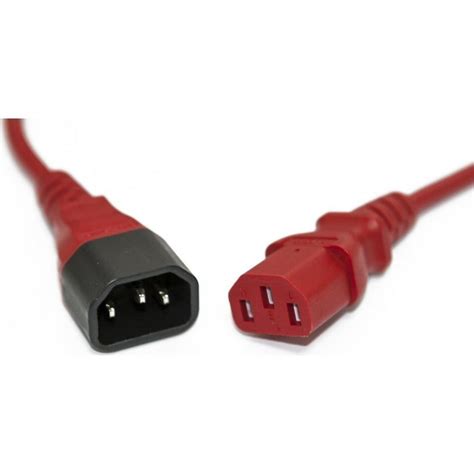 Кабель питания Iec 320 C13 Iec 320 C14 1м Hyperline Pwc Iec13 Iec14 1 0 Rd купить в