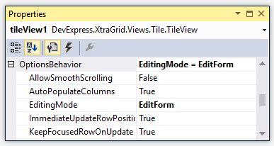 Tile Editing Winforms Controls Devexpress Documentation