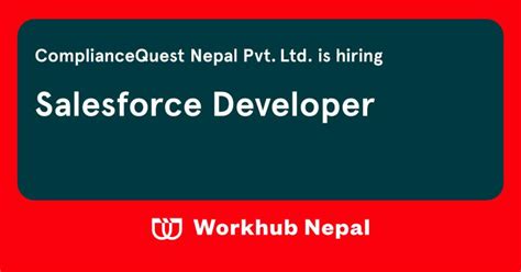 Workhub Nepal On Linkedin Salesforce Developer