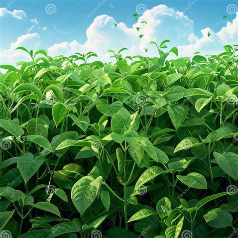 Green Beans Field Green Beans Crop Many Green Beans Green Beans
