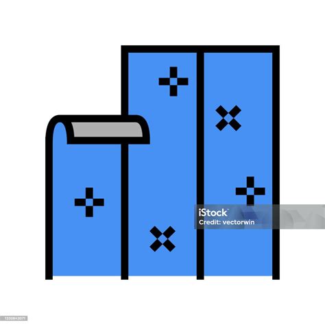 컬러 아이콘 벡터 일러스트레이션을 덮는 비닐 가리기에 대한 스톡 벡터 아트 및 기타 이미지 가리기 굽도리 널 기와 제작자