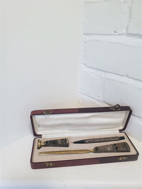 Bakelite Vintage Writing Set In Original Case Ts For His Home Office