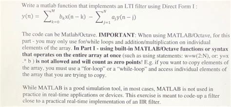 Solved Vn 2 Write A Matlab Function That Implements An