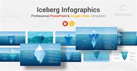 Iceberg Infographics PowerPoint Presentation Template Designs SlideGrand