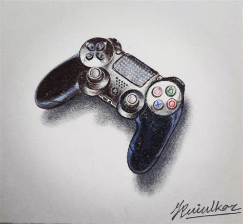 3d Ps4 Controller 🎮 Realistic Color Pencil Artwork 🎨 Colored Pencil