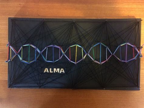 String Art Dna String Art Diy Crafts Science Projects