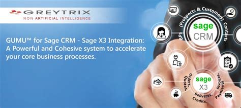 Sage X3 Sage Crmone Cohesive System To Bring Together Your