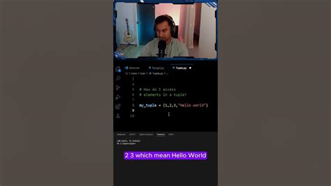 Tips To Access Elements In Tuples Coding Pythonprogramming Python Dataanalytics Youtube
