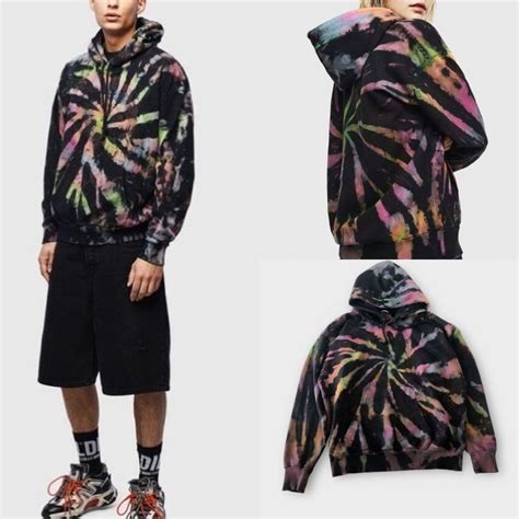 Yahoo オークション Diesel メンズ スウェット タイダイ プリント ス
