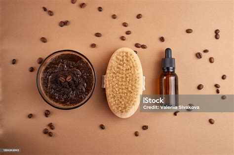 커피 스크럽과 오일홈메이드 화장품 홈 Spa 화장품 세트 드라이 브러쉬 커피 스크럽 유기농 오일 박리 및 스파 관리를위한 안티