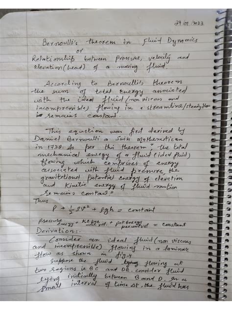 Bernoullis Theorem Pdf