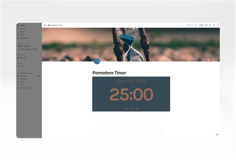 How To Add A Pomodoro Timer To Notion With A Free Widget