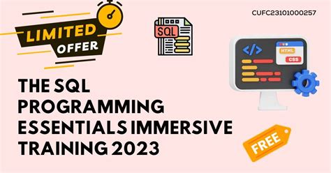 The Sql Programming Essentials Immersive Training 2023 Cigma Foundation
