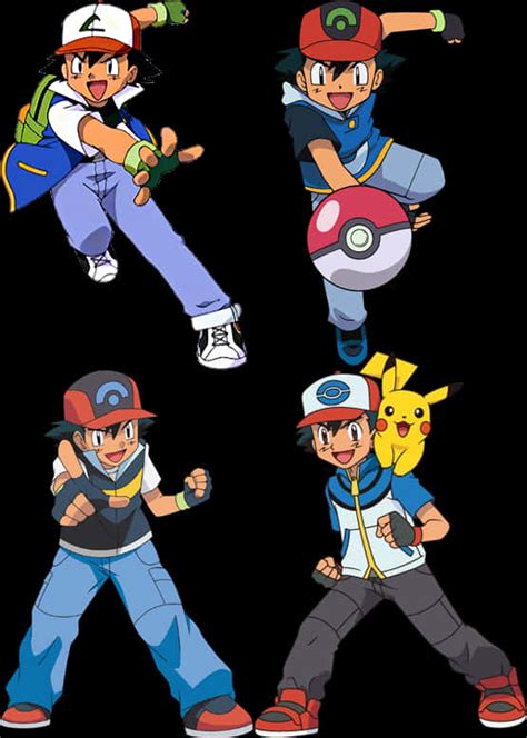 Download Ash Ketchum Evolution Pokemon Wallpapers Com