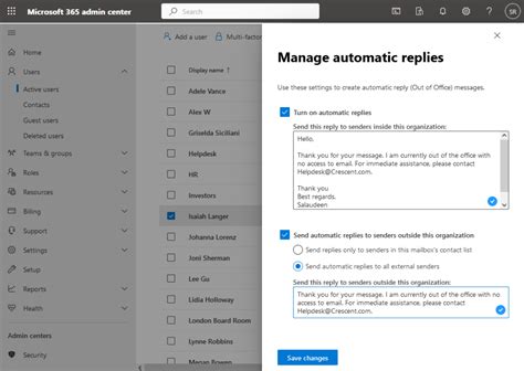 How To Set The Out Of Office Message Automatic Reply In Office