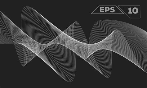 Abstract Monochrome Wave Stock Vector Illustration Of Energy 91009163