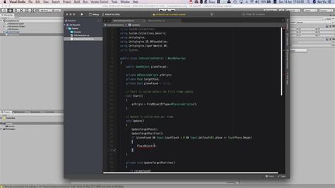 Unity Ar Foundation Place Object Youtube