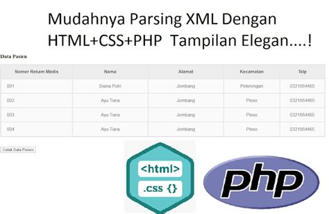Parsing Data Xml Dengan Php Html Css Tabel Jadi Elegan