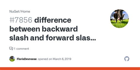 Difference Between Backward Slash And Forward Slash In File Source · Issue 7856 · Nugethome