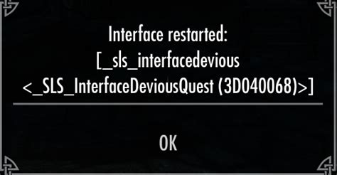 Devious Devices Inactive In Sexlab Survival Mod Skyrim Technical