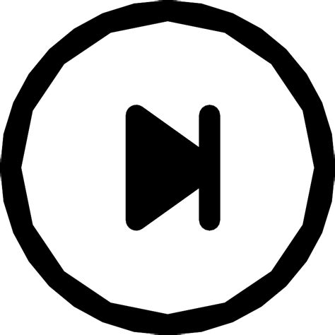 Skip End Circle Vector SVG Icon SVG Repo