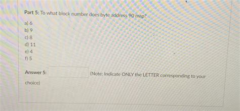 Solved 5 Parts A Mips Based System Has 256 Bytes Of Main