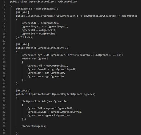 Kavramlarla ASP Net WEB API Nedir Web API Oluşturma Bölüm