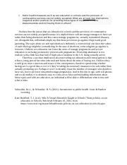 Df Docx Public Health Measures Such As Sex Education In Babes And The Provision Of