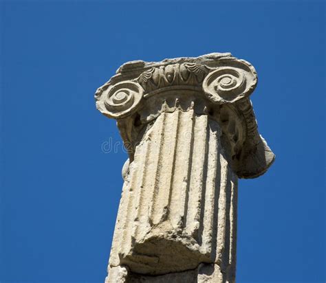 Head Of An Ionic Column Stock Image Image Of Lighting 299018921