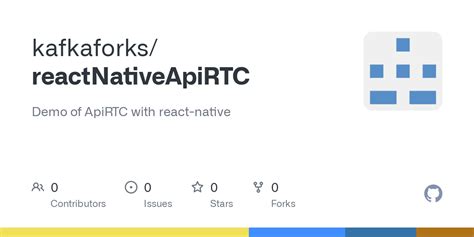Github Kafkaforks Reactnativeapirtc Demo Of Apirtc With React Native