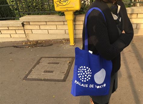 팔레 드 도쿄palais De Tokyo 에코백파랑