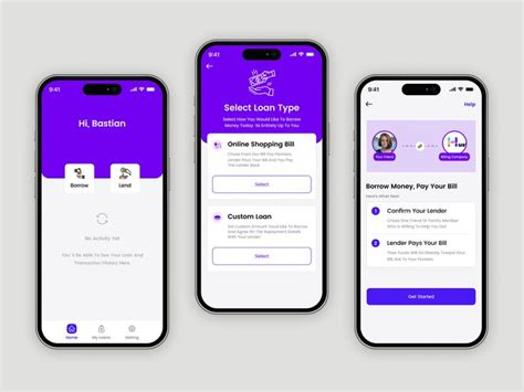 Borrow And Loan App Ui Ux Design Ui Ux Design App Ui Ux Design
