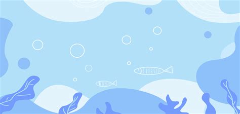 海草扁平背景图片 海草扁平背景素材图片 千库网