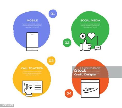 인바운드 마케팅 관련 프로세스 인포그래픽 템플릿 프로세스 타임라인 차트 선형 아이콘이 있는 워크플로 레이아웃 Z세대에 대한 스톡 벡터 아트 및 기타 이미지 Istock