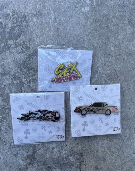 Chrome Hearts Chrome Hearts Sex Records Pin Set Grailed Chrome Hearts Chrome Hearts Sex Records Pin Set Grailed