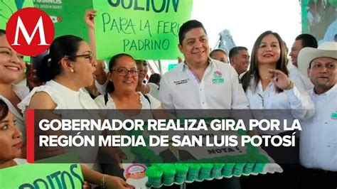 Ricardo Gallardo Cardona Gobernador De San Luis Potosí Entregó Obras
