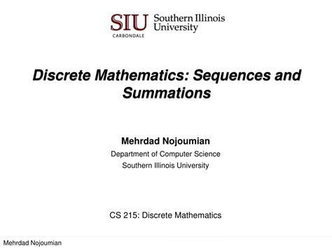 Ppt Discrete Mathematics Sequences And Summations Powerpoint Presentation Id5250586
