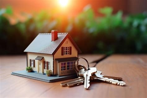 Premium Ai Image Modern House Keys Generative Ai