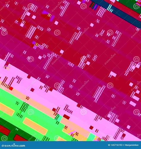 Glitch Color Texture Stock Vector Illustration Of Effect 145716193