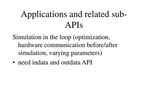 Ppt Distributed Simulation Architecture And Modelica Api Powerpoint