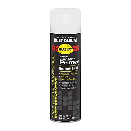 Rust Oleum Hard Hat High Performance V System Rust Preventive Enamel Spray Primer Oz Flat