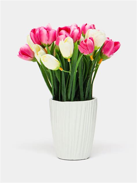 Искусственные цветы в горшках Н 9 высота 25 см мы переехали в магазин Flowershop купить по