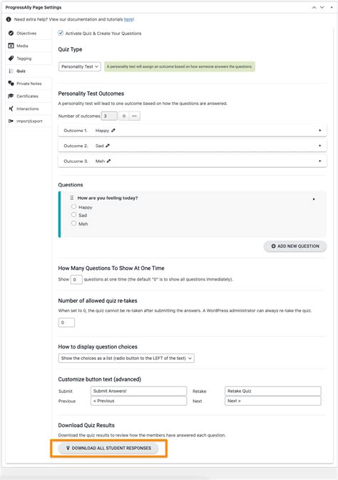 How To Review Quiz Answers On A Spreadsheet Csv In Accessally Kb