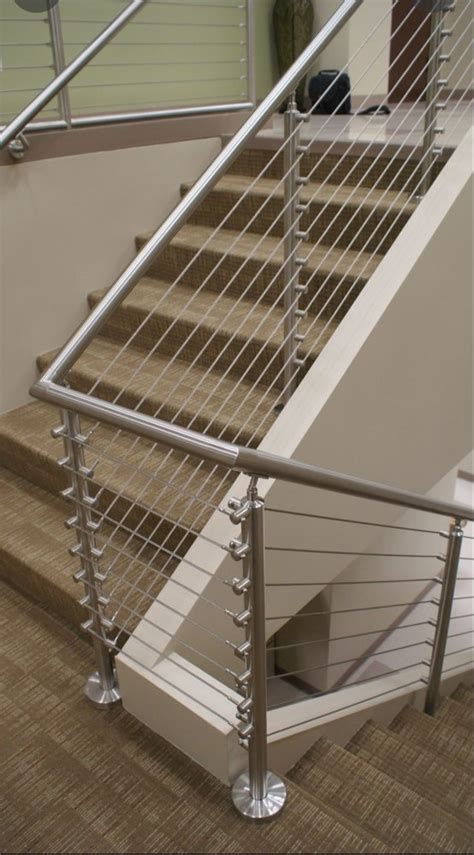 Silver Ss Wire Staircase Railing For Home At Rs 2800 Feet In Ludhiana Id 23444848697