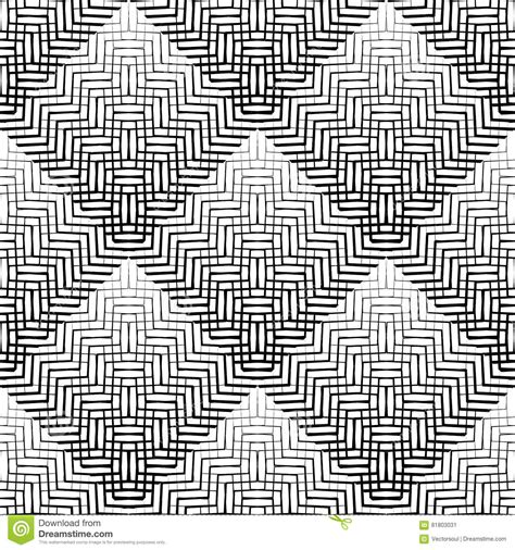 Seamlessly Repeatable Geometric Pattern Abstract Monochrome Ba Stock Vector Illustration Of